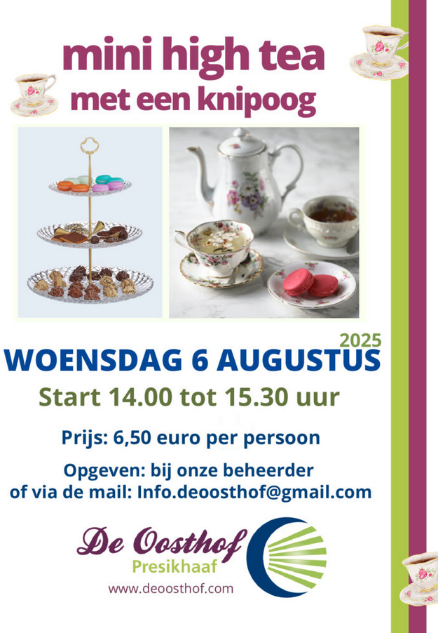 Mini High Tea – Presikhaafnet.nl